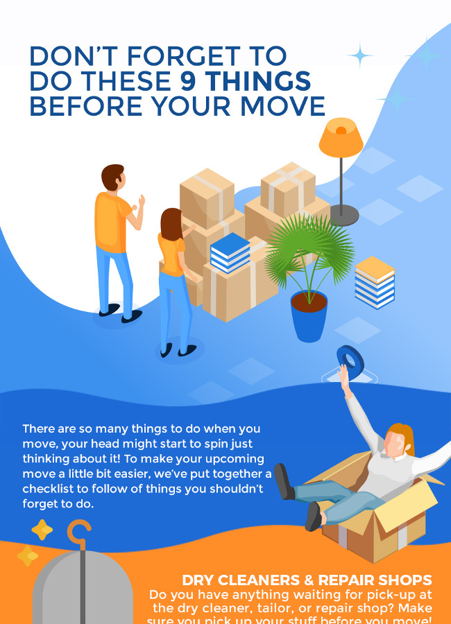 Don’t Forget to Do These 9 Things Before Your Move [infographic ...